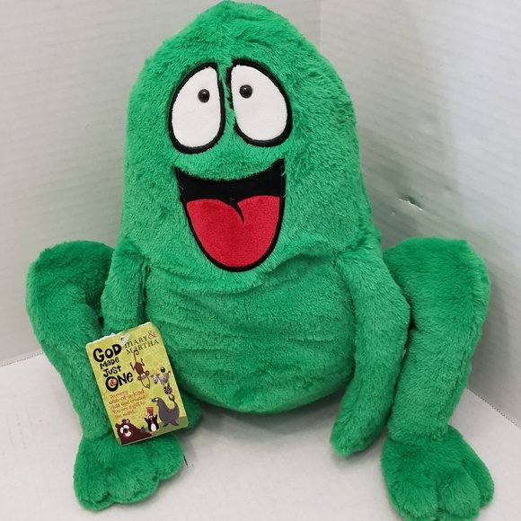 Mary & Martha | Toys | Mary Martha Plush God Made Just One Green Frog ...